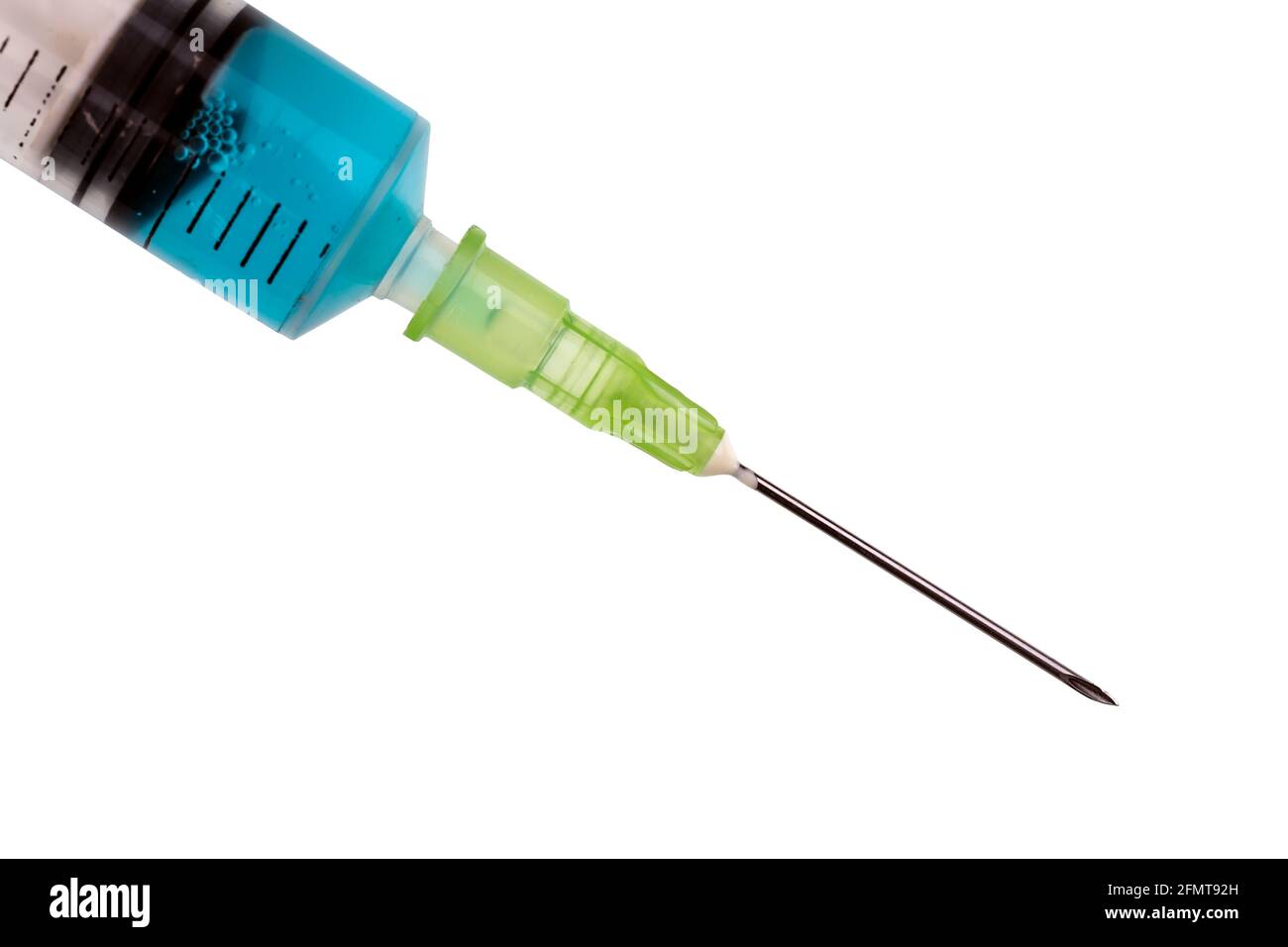 hypodermic needle syringe, isolated on white background Stock Photo - Alamy