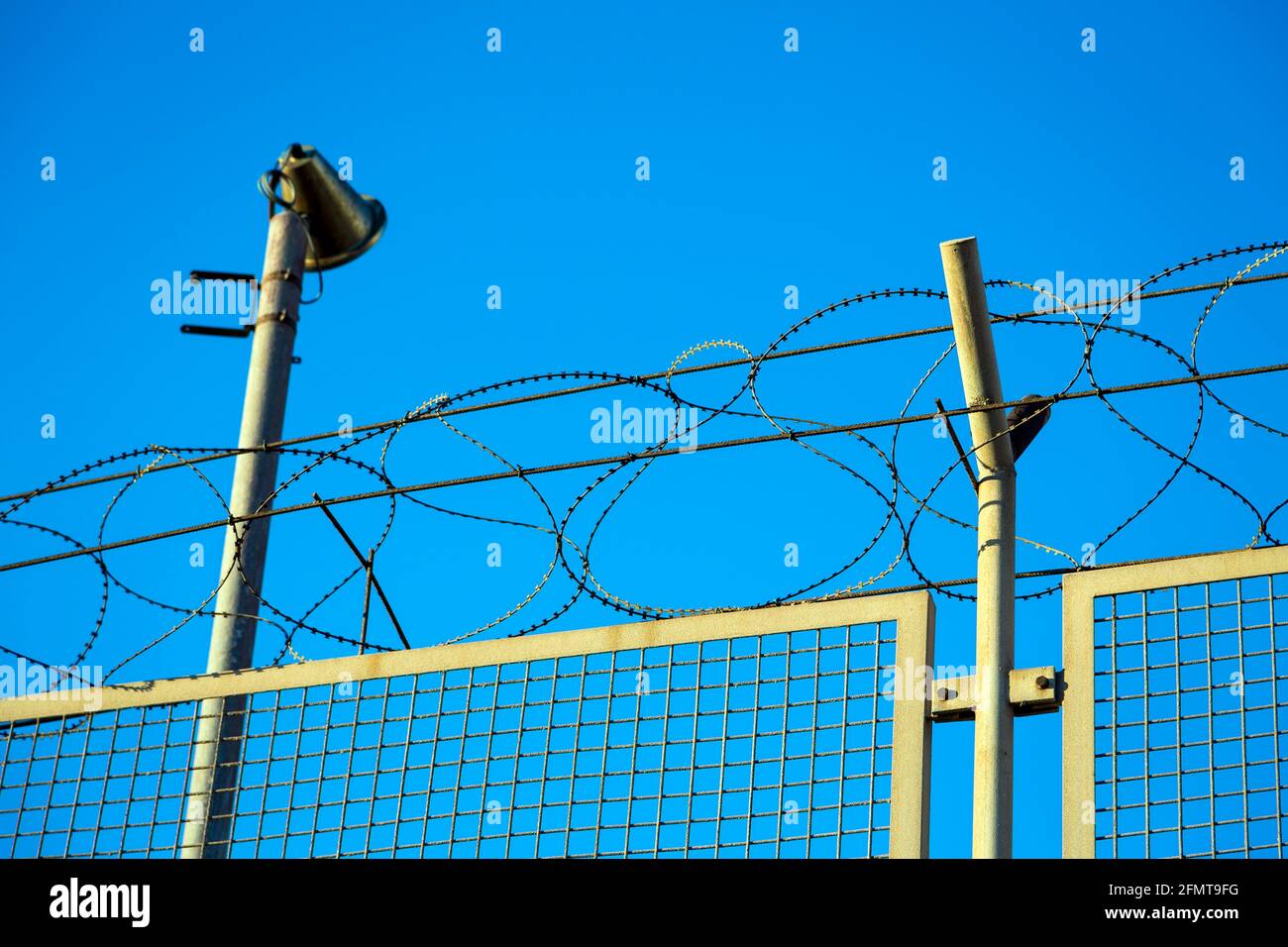 Concrete fence pole hi-res stock photography and images - Alamy