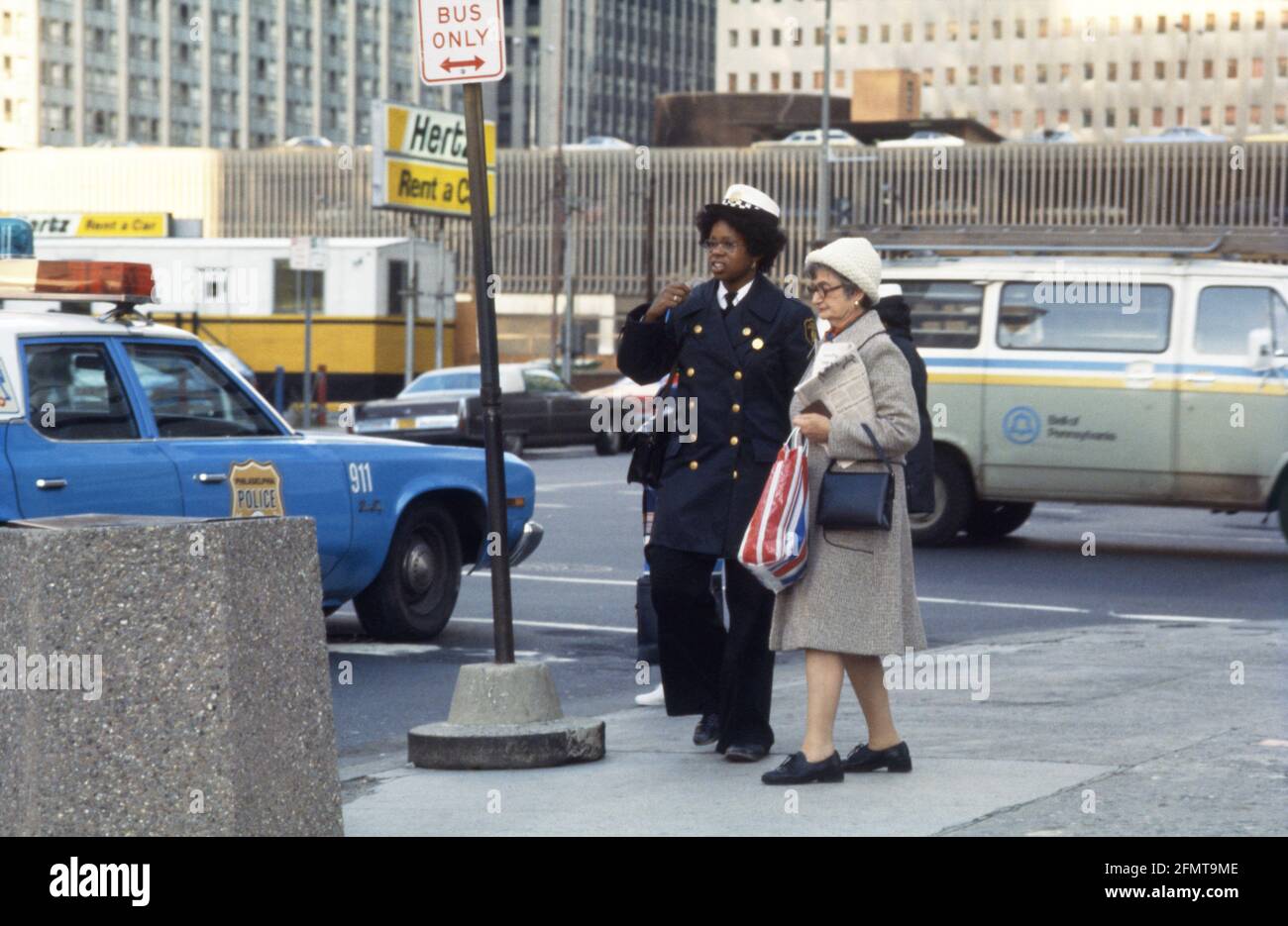 Street scene, Philadelphia PA, USA, 1976 Stock Photo - Alamy