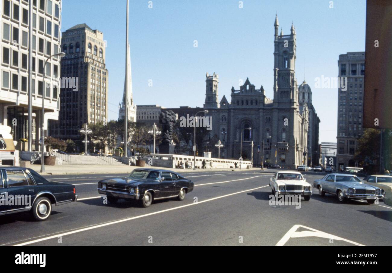 Urban landscape, Philadelphia PA, USA, 1976 Stock Photo - Alamy