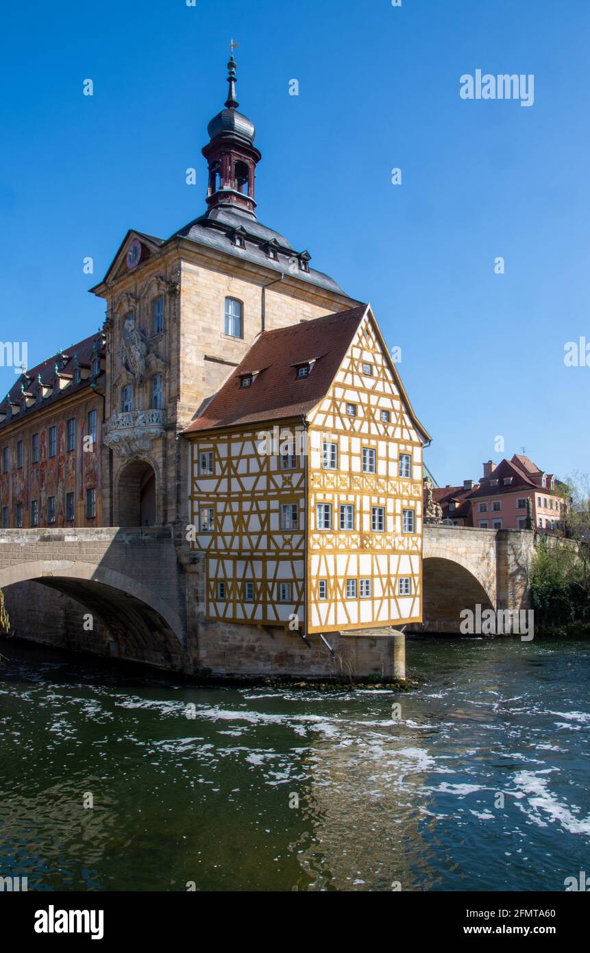 Old town hall and regnitz river hi-res stock photography and images - Alamy