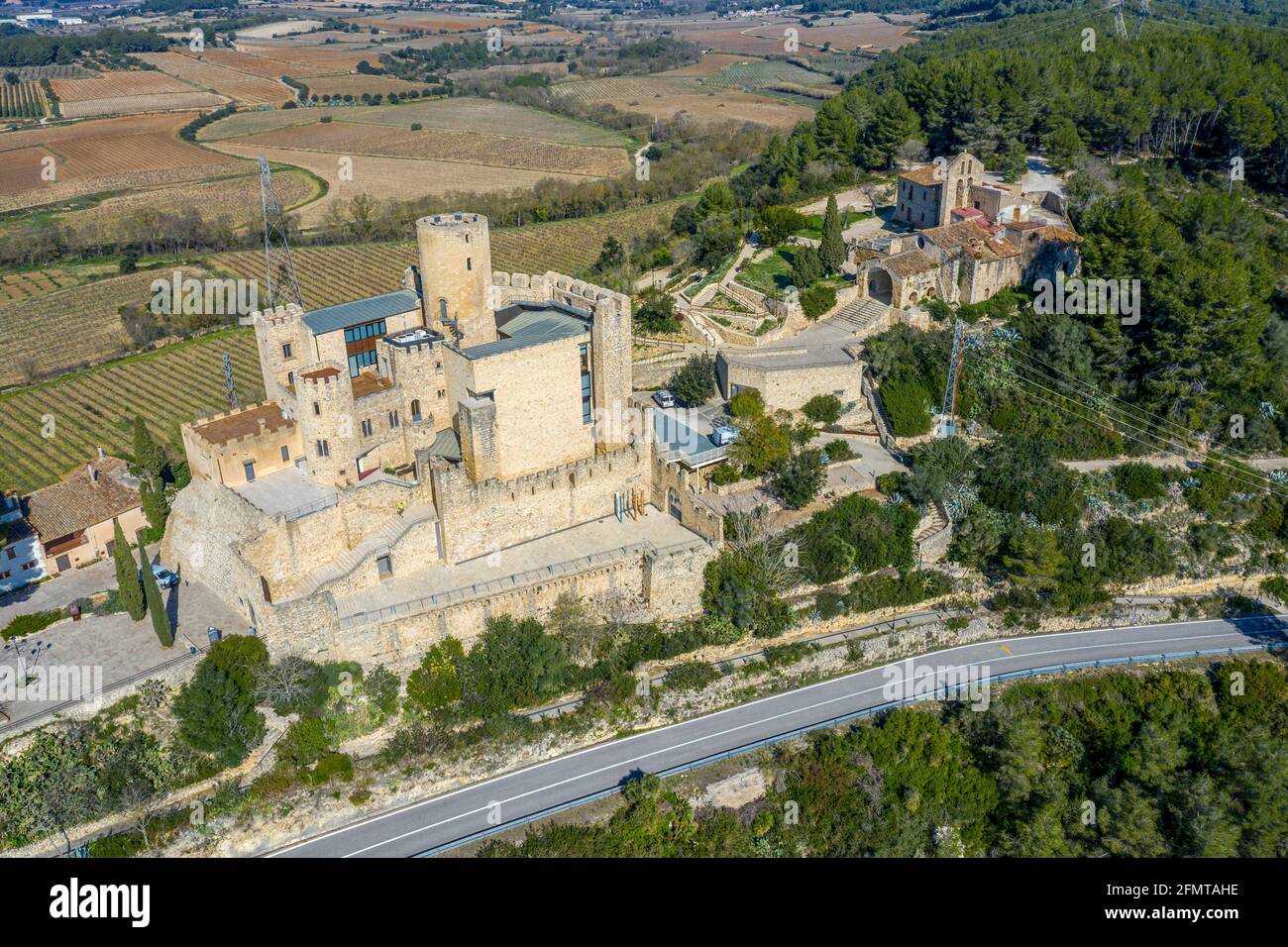 View of castle at castellet catalonia hi-res stock photography and ...