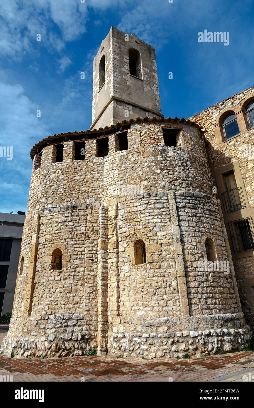 Church of San Cristobal in Cunit, Catalonia Spain Stock Photo - Alamy