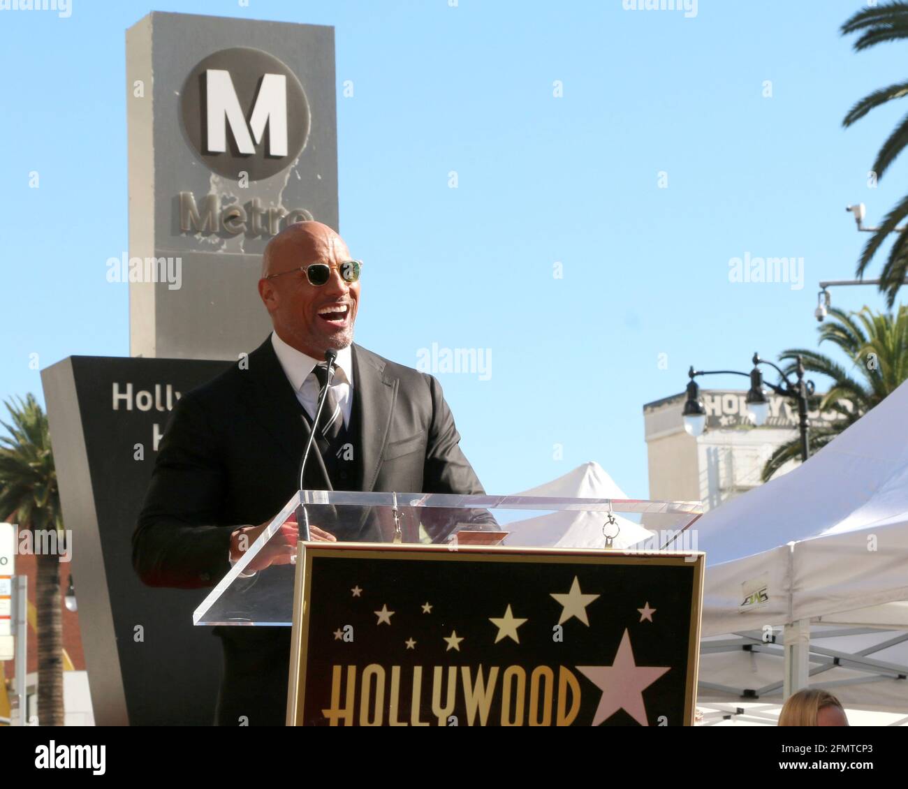 LOS ANGELES - DEC 13: Dwayne Johnson at the Dwayne Johnson Star ...