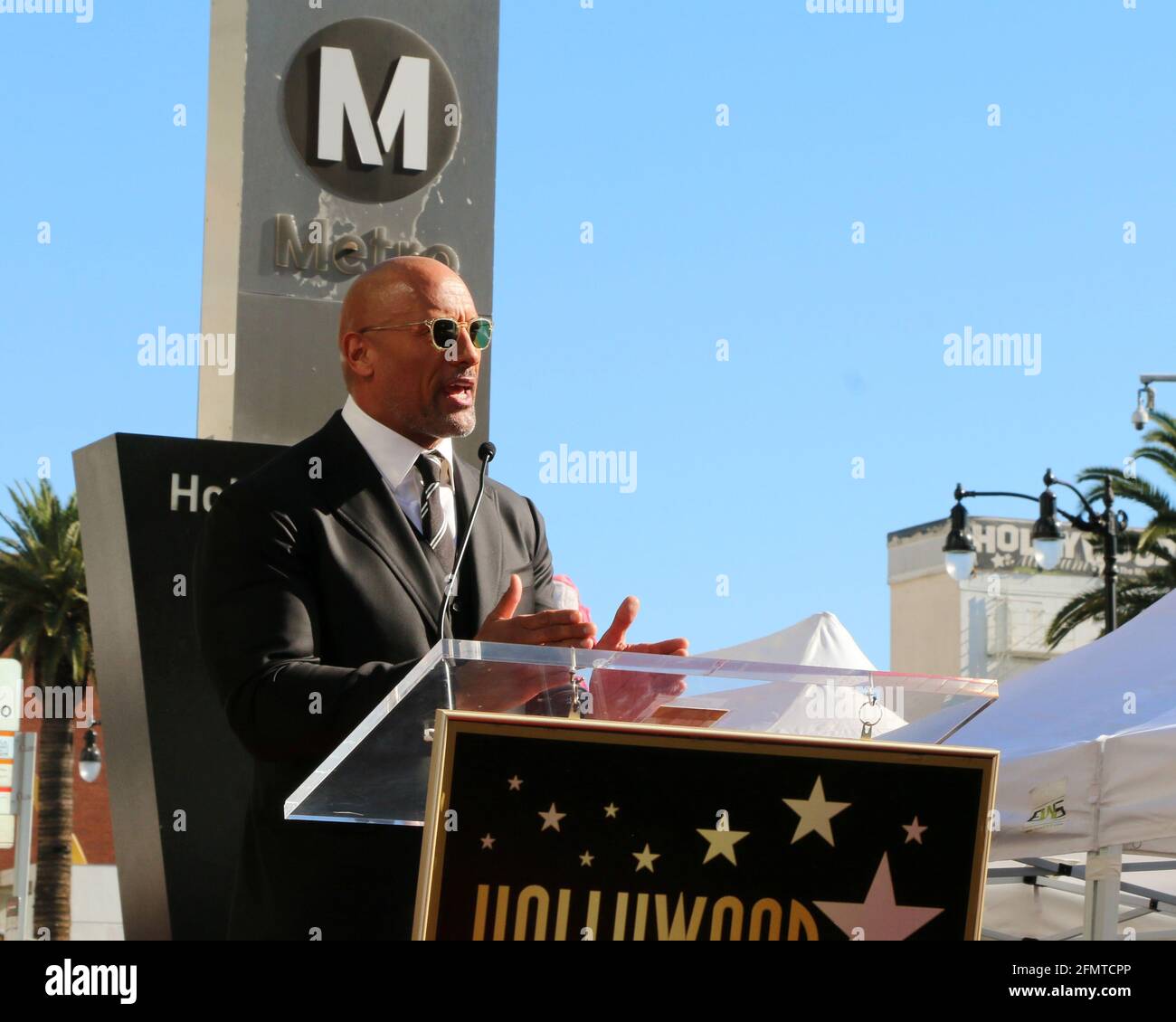 LOS ANGELES - DEC 13: Dwayne Johnson at the Dwayne Johnson Star ...