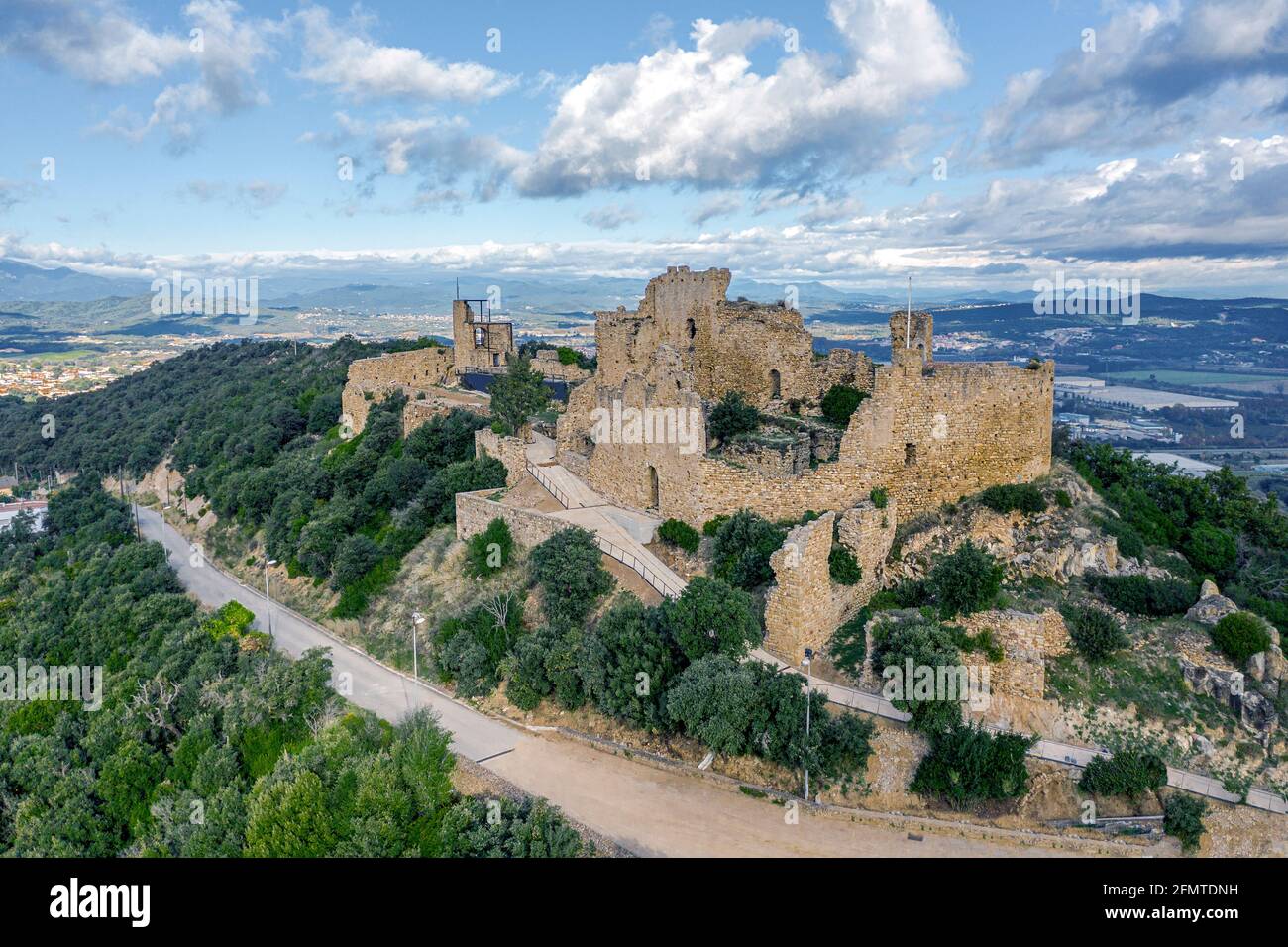 Palafolls Castle in the province of Barcelona Catalonia Spain Stock ...