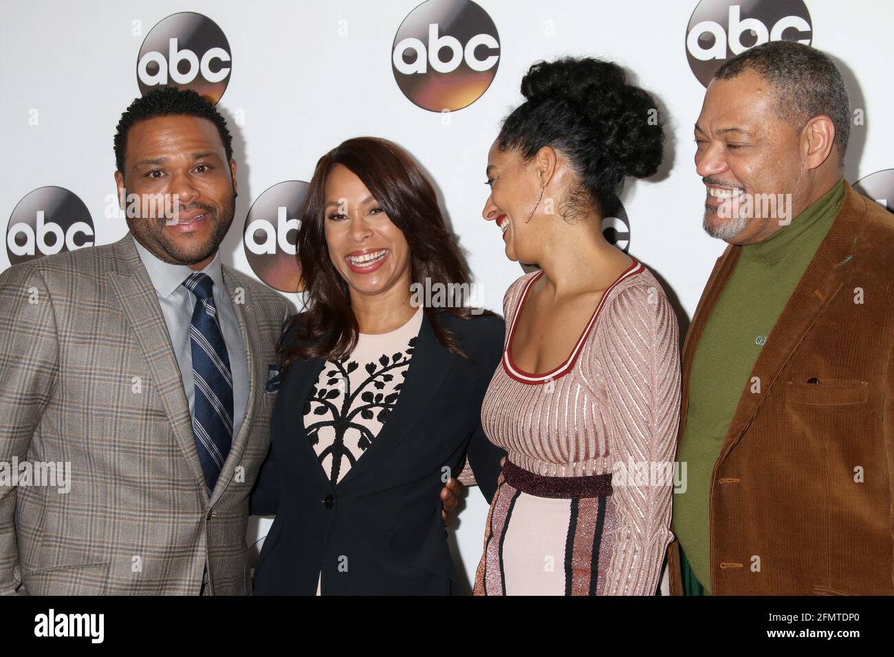 LOS ANGELES - JAN 10: Anthony Anderson, Channing Dungey, Tracee Ellis ...