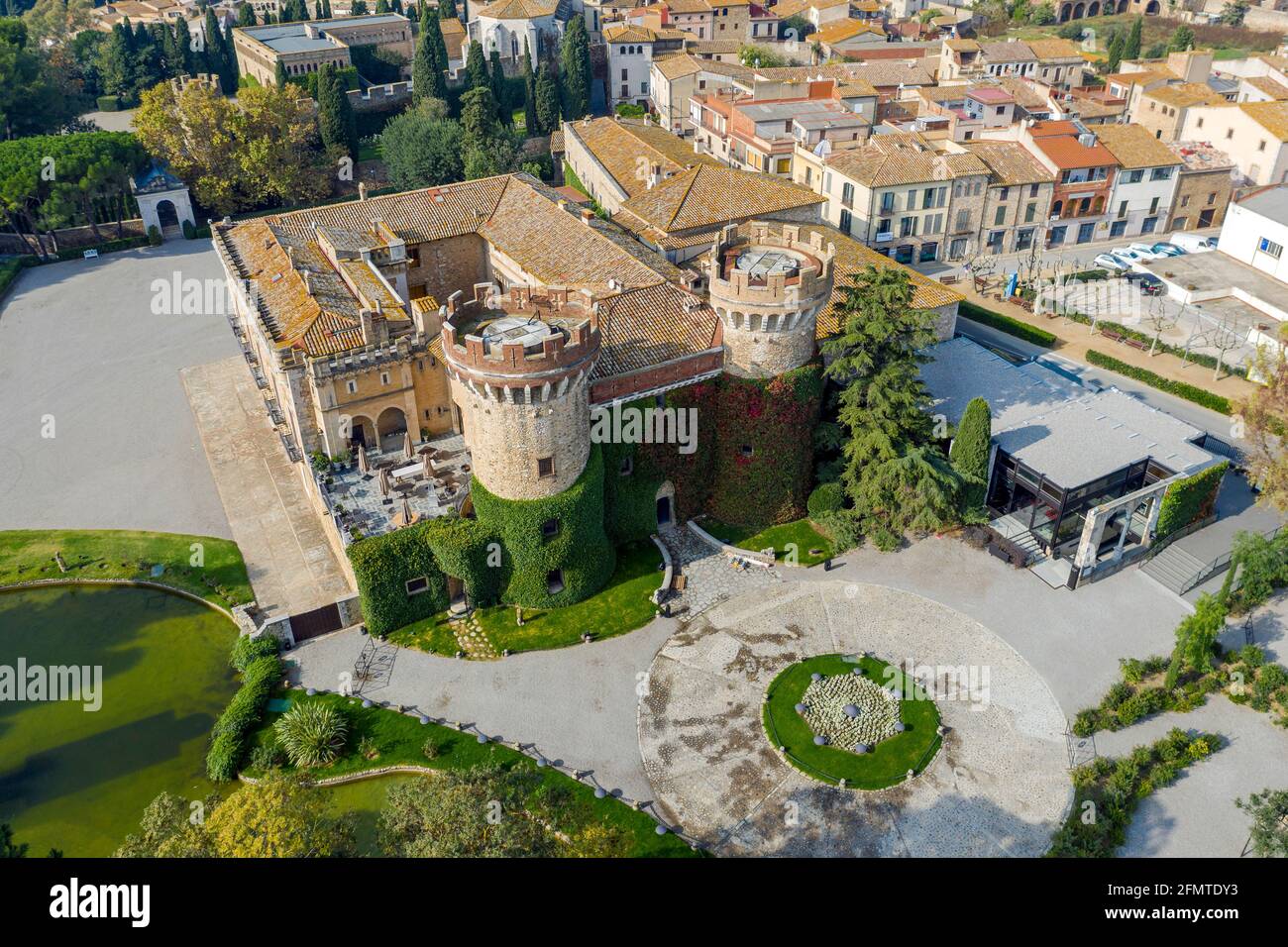 The Peralada castle is located in Peralada Catalonia Spain. It was ...