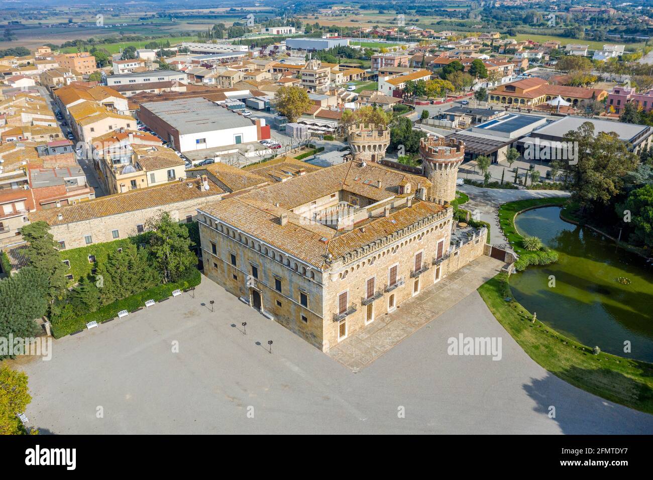 The Peralada castle is located in Peralada Catalonia Spain. It was ...