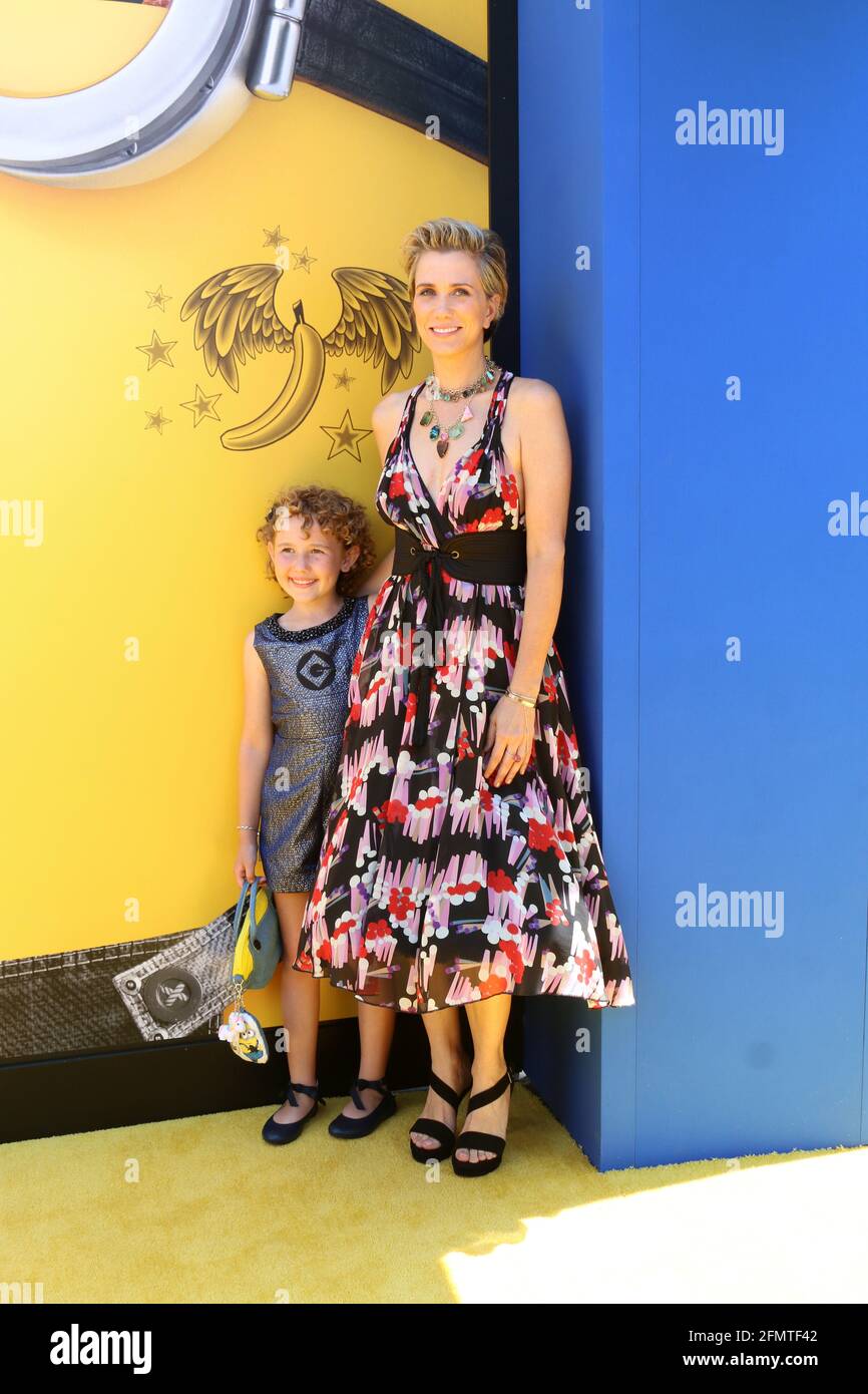 LOS ANGELES - JUN 24: Nev Scharrel, Kristen Wiig at the "Despicable Me ...