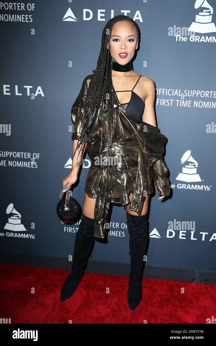 LOS ANGELES - FEB 9: Serayah McNeil at the Delta Air Lines Celebrates ...