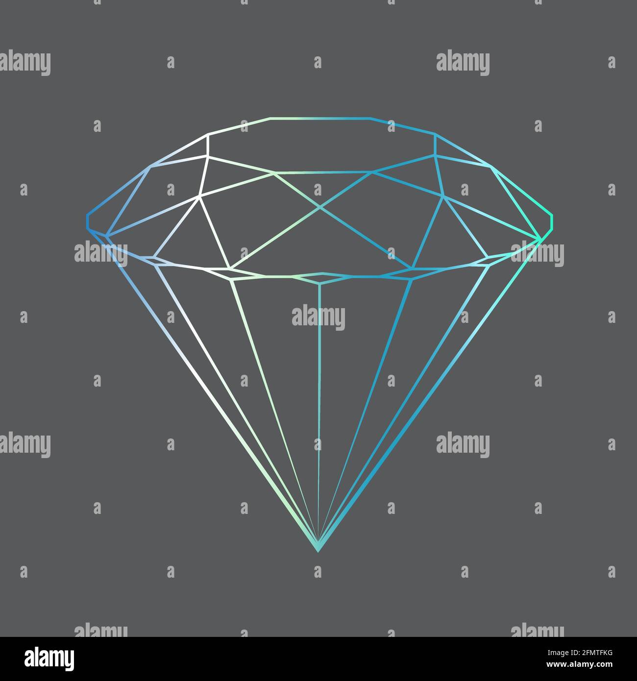 Vector luxury crystal diamond shape.Geometric Premium Glitter Icon ...