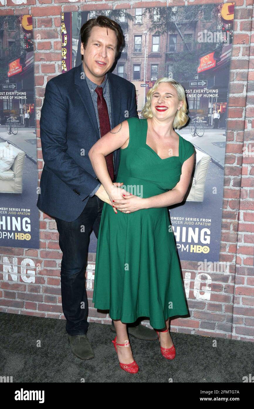 LOS ANGELES - FEB 15: Pete Holmes, Valerie Chaney at the "Crashing" HBO ...