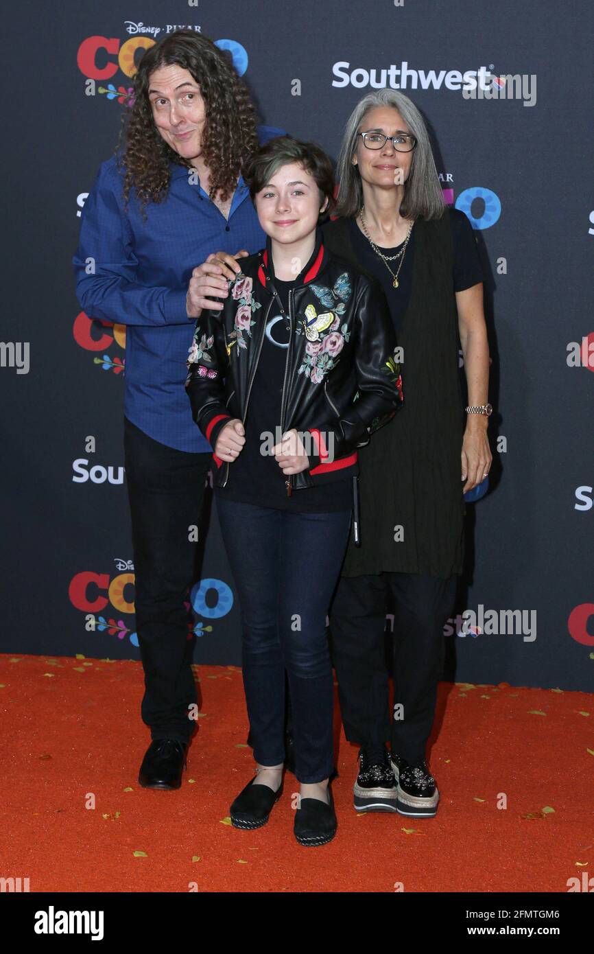 LOS ANGELES - NOV 8: Weird Al Yankovic, daughter Nina Yankovic, Suzanne ...