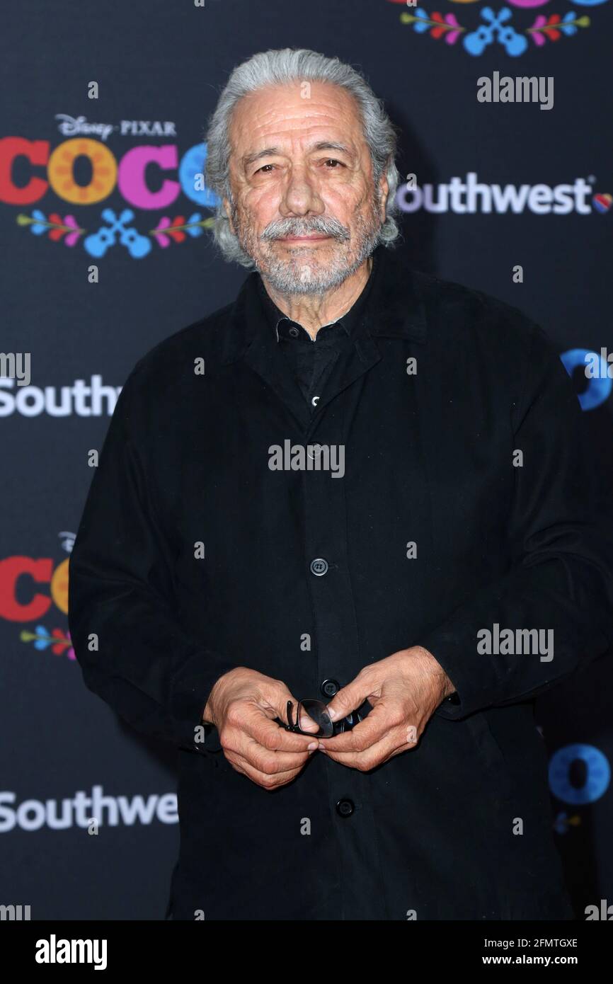 LOS ANGELES - NOV 8: Edward James Olmos at the "Coco" Premiere at the ...