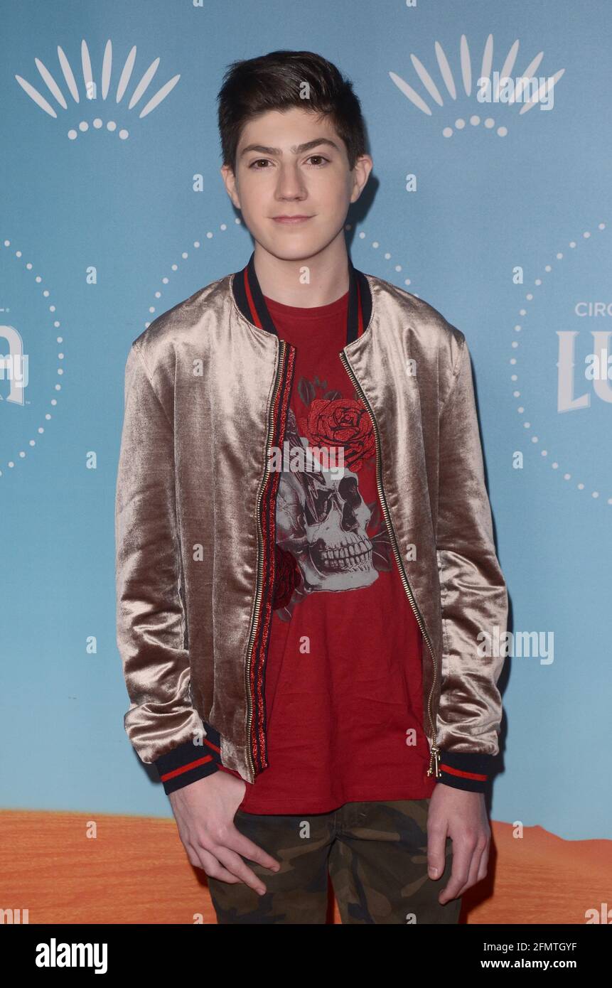 LOS ANGELES - DEC 12: Mason Cook at the Cirque du Soleil Presents LA ...