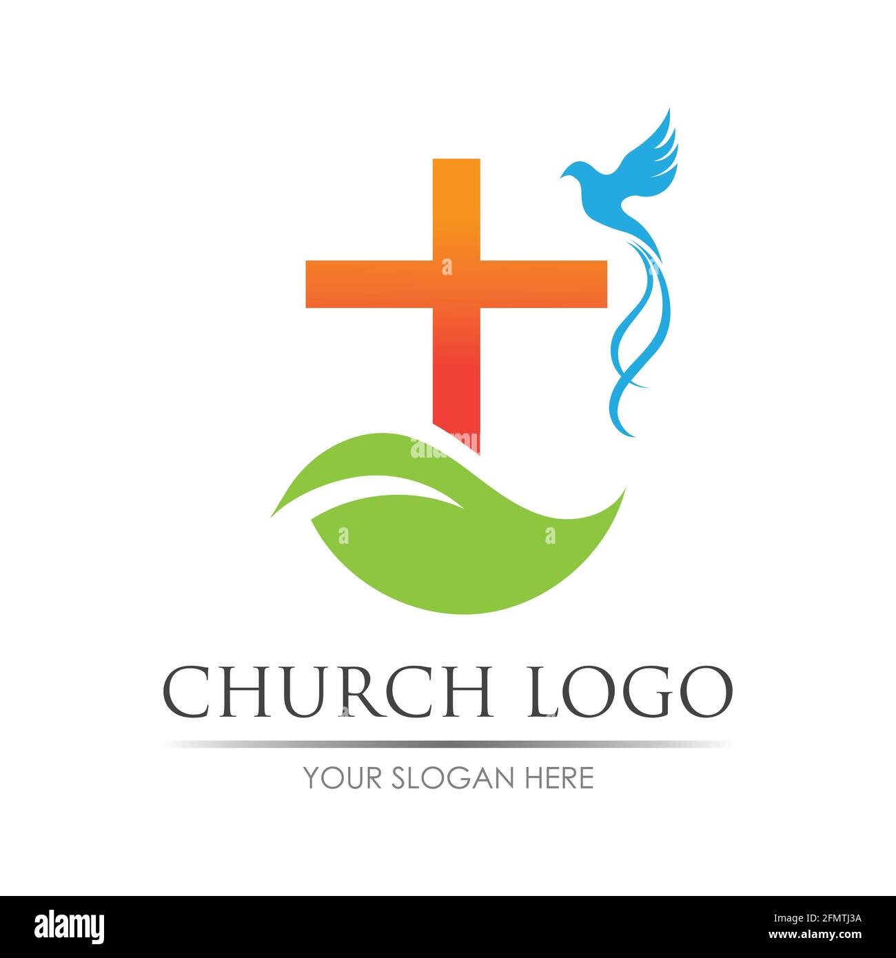 church logo vector illustration design template Stock Vector Image ...