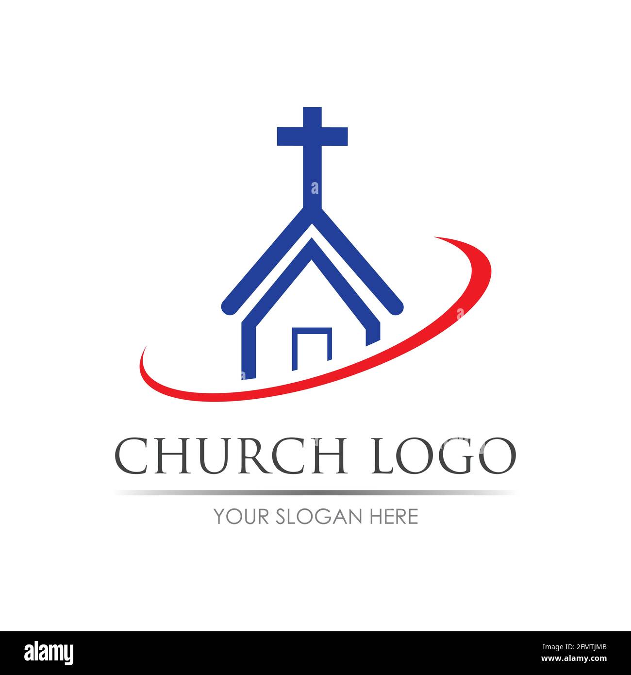 church logo vector illustration design template Stock Vector Image ...