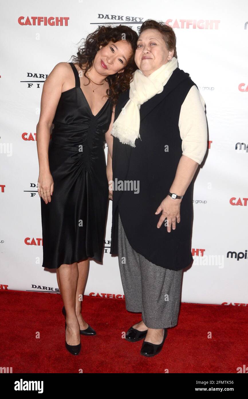 LOS ANGELES - MAR 2: Sandra Oh, Amy Hill at the "Catfight" Los Angeles ...