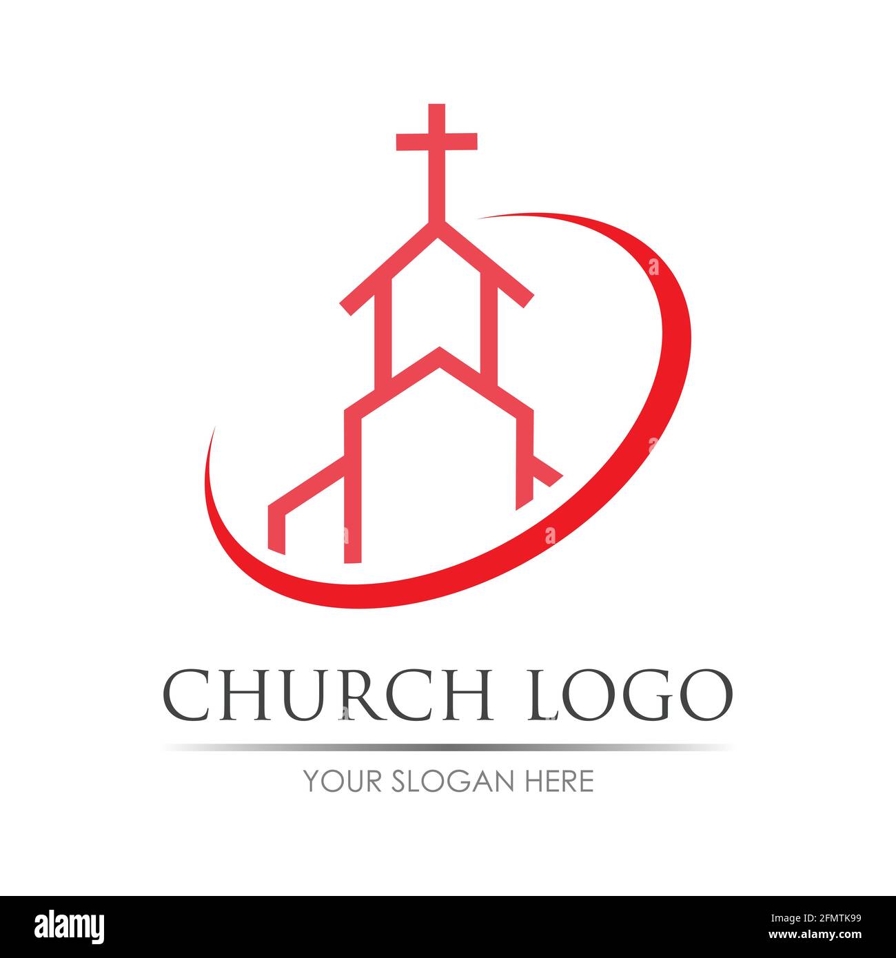 church logo vector illustration design template Stock Vector Image ...