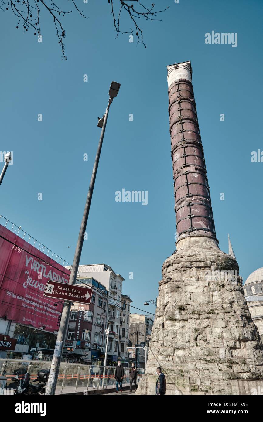 Burnt column istanbul hi-res stock photography and images - Alamy