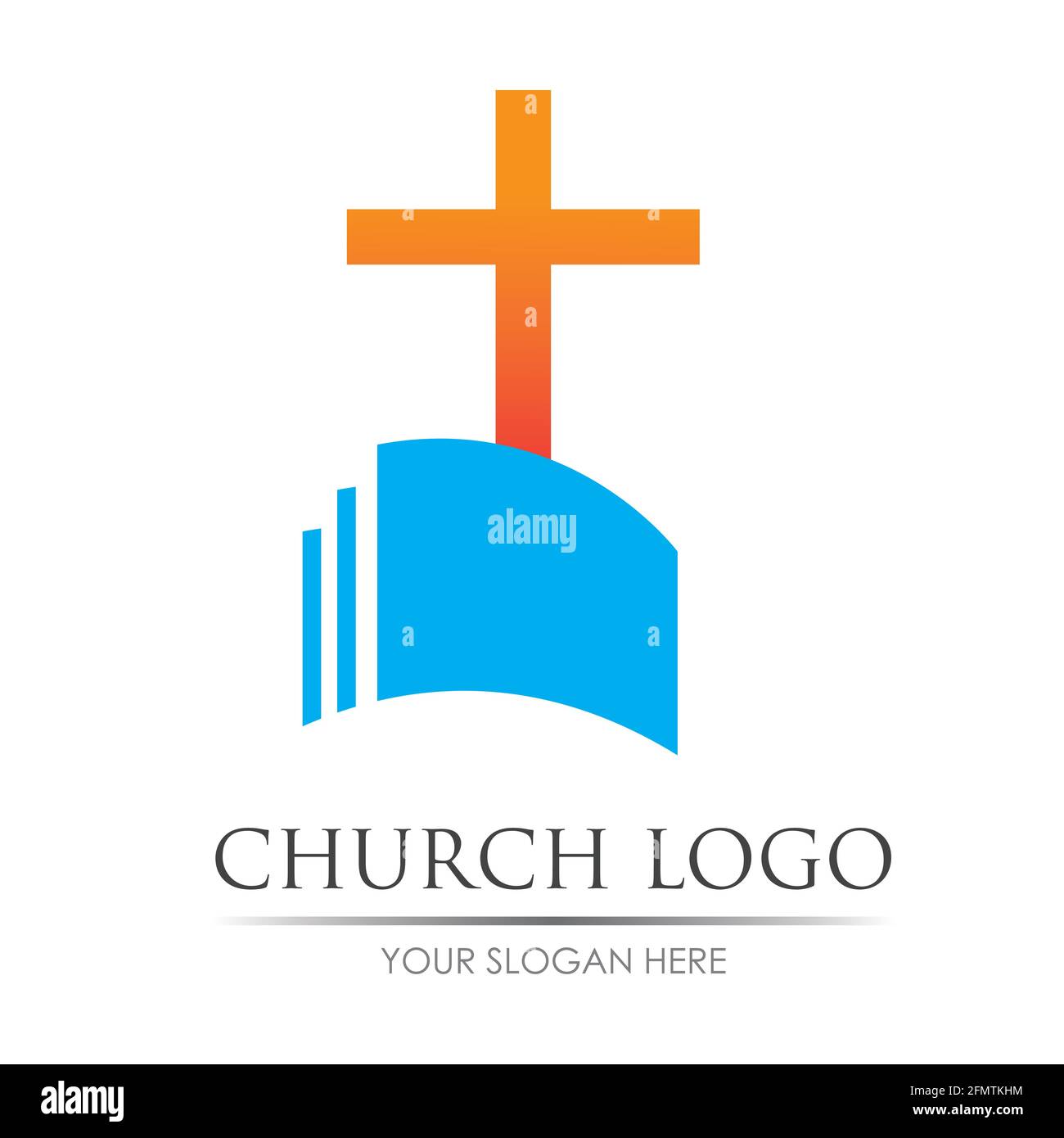 church logo vector illustration design template Stock Vector Image ...
