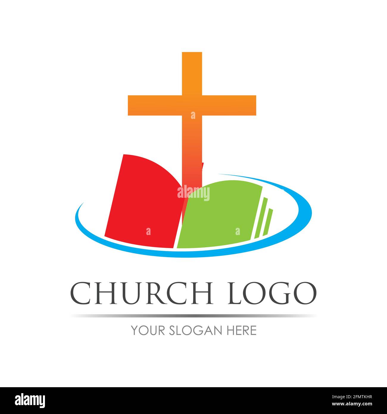 church logo vector illustration design template Stock Vector Image ...