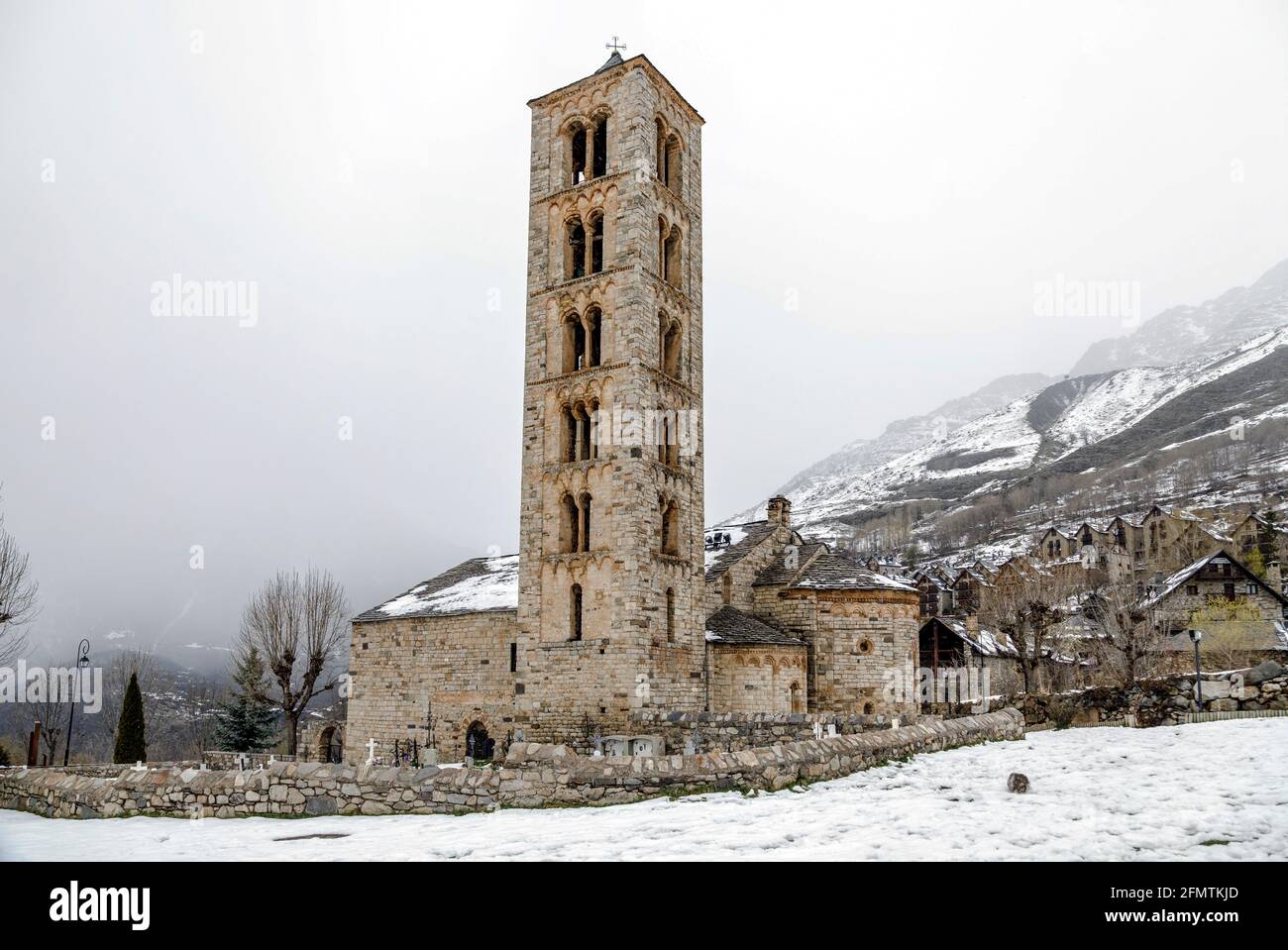 Roman Church of Sant Climent de Taull (Catalonia - Spain). This is one ...