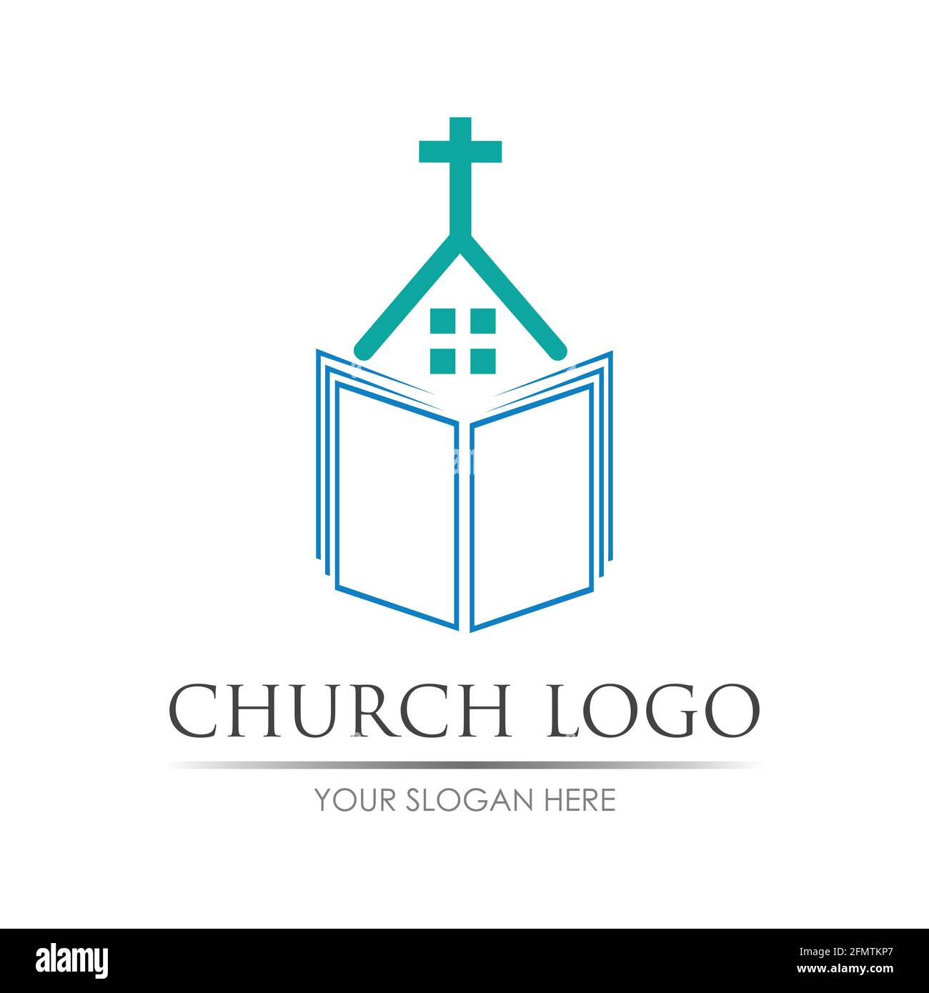 church logo vector illustration design template Stock Vector Image ...