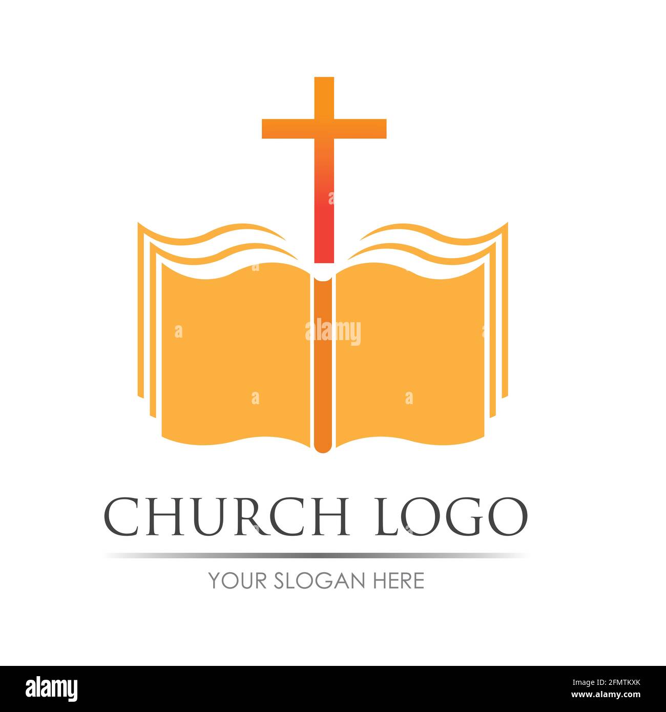 church logo vector illustration design template Stock Vector Image ...