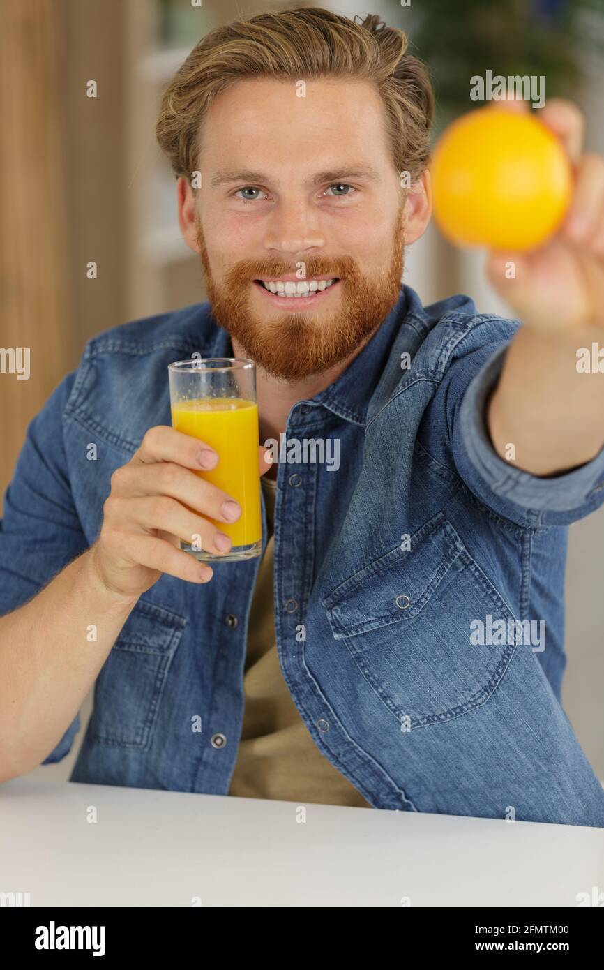 Man healthy fit drink juice hi-res stock photography and images - Alamy