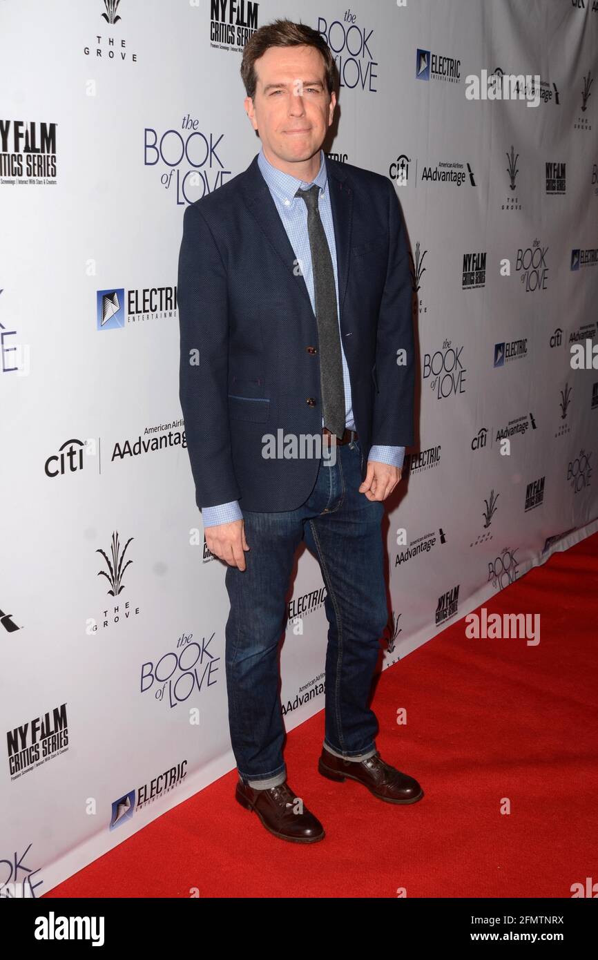 LOS ANGELES - DEC 10: Ed Helms at the "The Book of Love" Premiere at ...