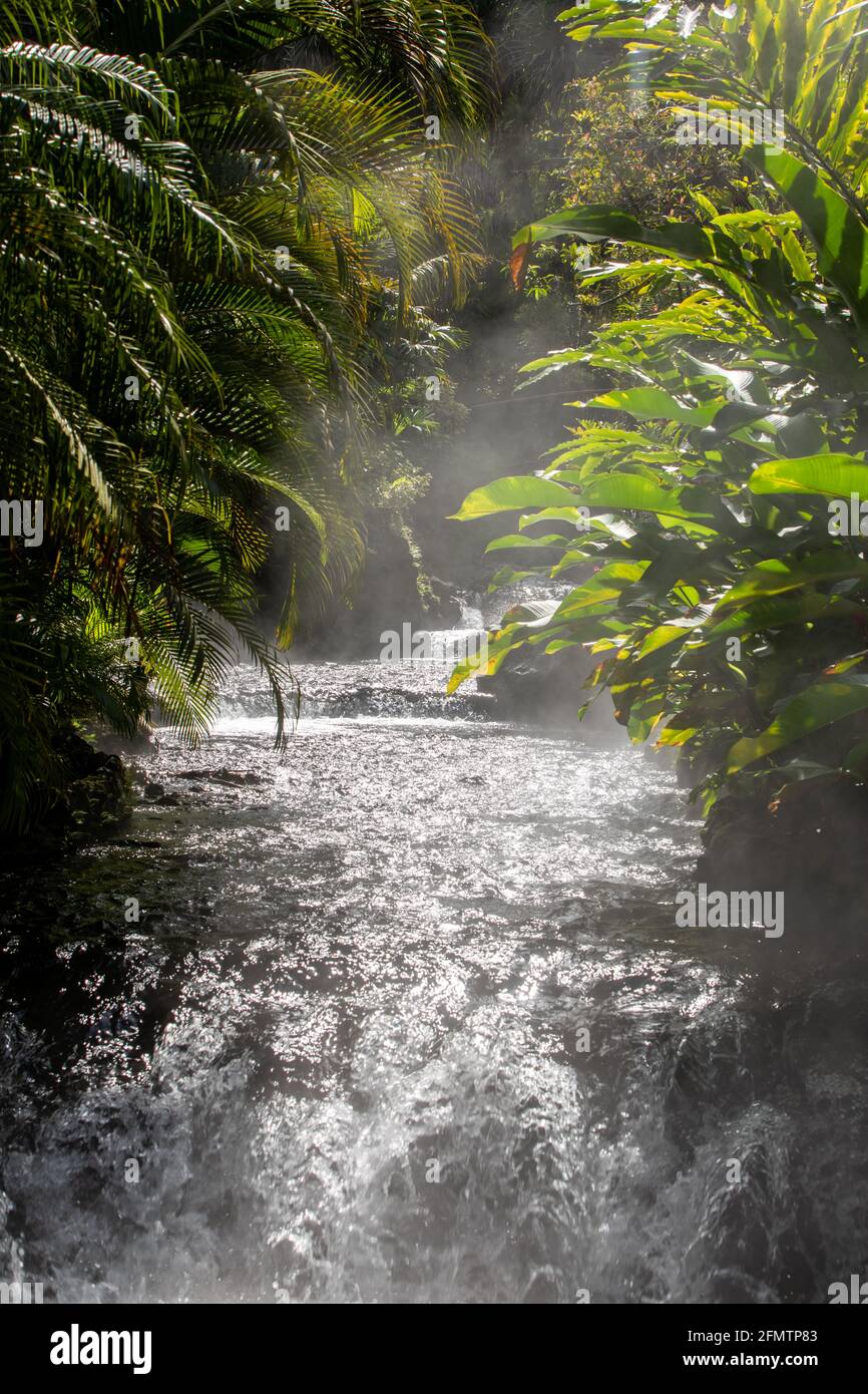Thermal-water pools and non-pumped (free-flowing) hot spring rivers at ...