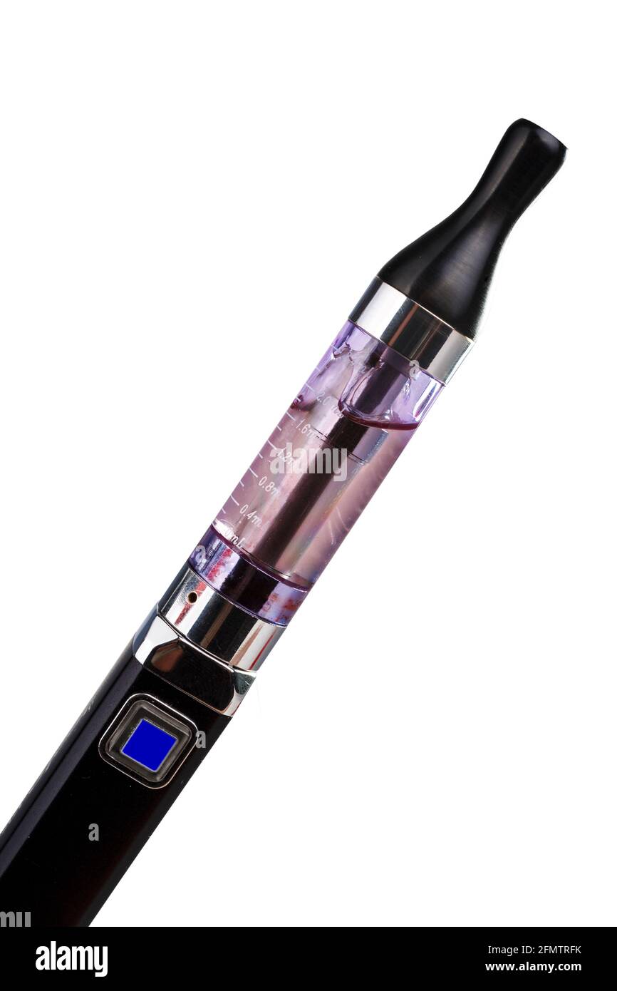 big electronic cigarettes isolated on white Stock Photo - Alamy