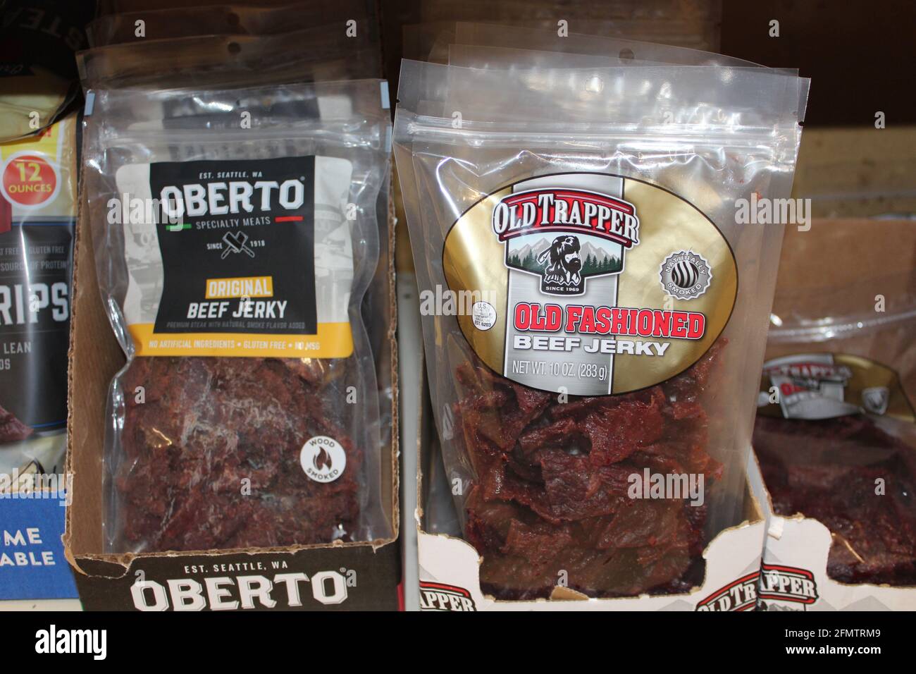Old trapper beef jerky hi-res stock photography and images - Alamy