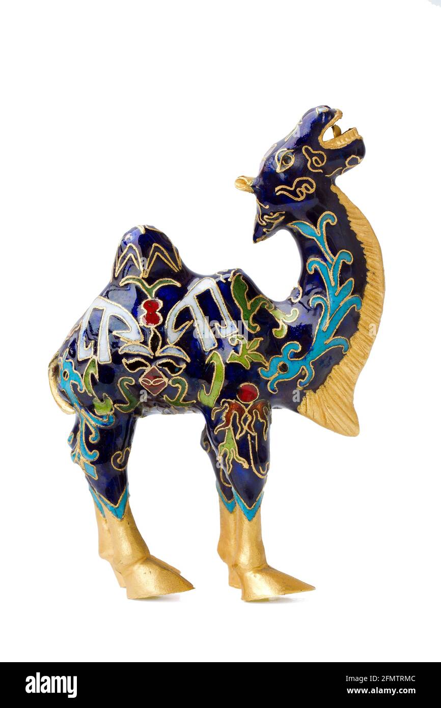 Painted porcelain figure of a camel oven turkey Stock Photo - Alamy