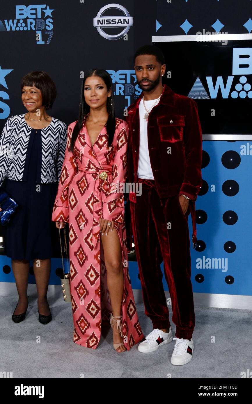 LOS ANGELES - JUN 25: Myra Anderson, Jhene Aiko, Big Sean at the BET ...