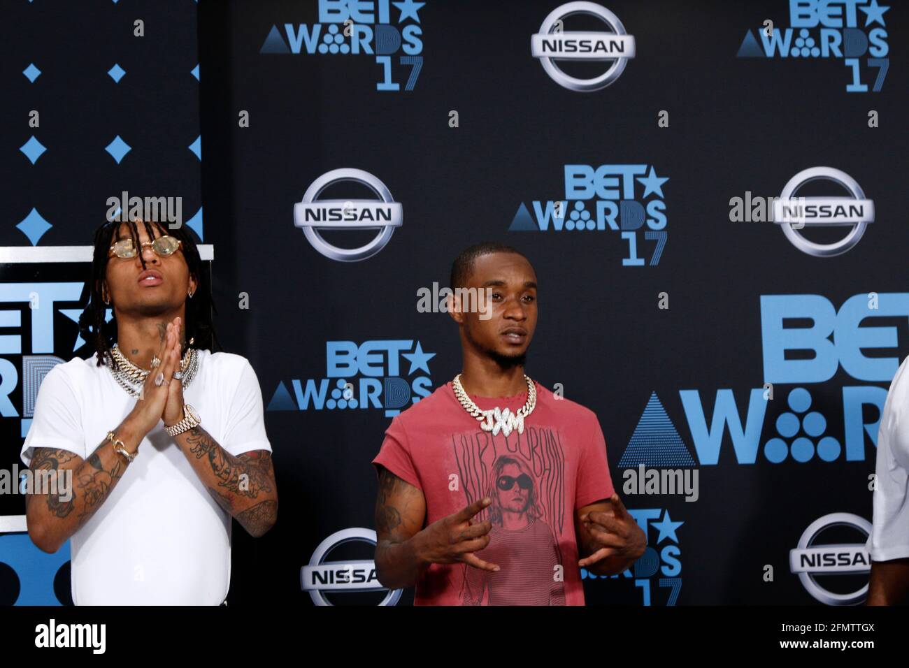 LOS ANGELES - JUN 25: Rae Sremmurd, Swae Lee, Slim Jxmmy at the BET ...