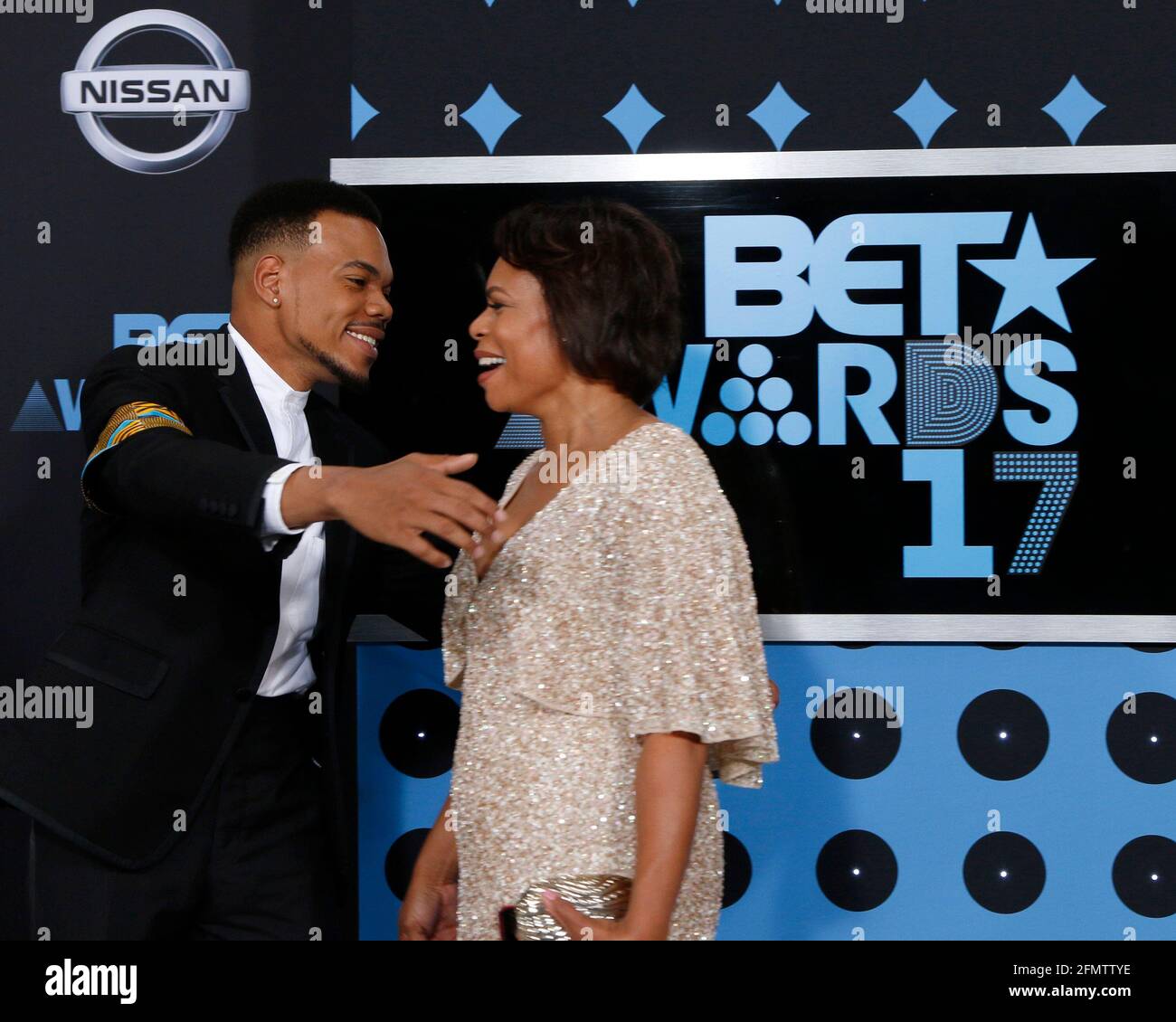LOS ANGELES - JUN 25: Chance the Rappe, Lisa Bennett at the BET Awards ...