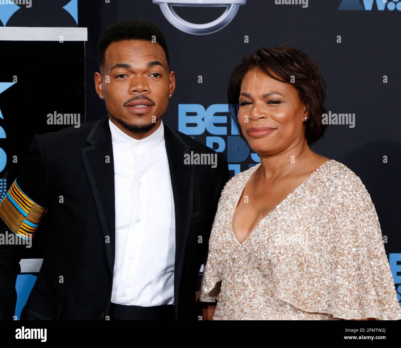 LOS ANGELES - JUN 25: Chance the Rappe, Lisa Bennett at the BET Awards ...