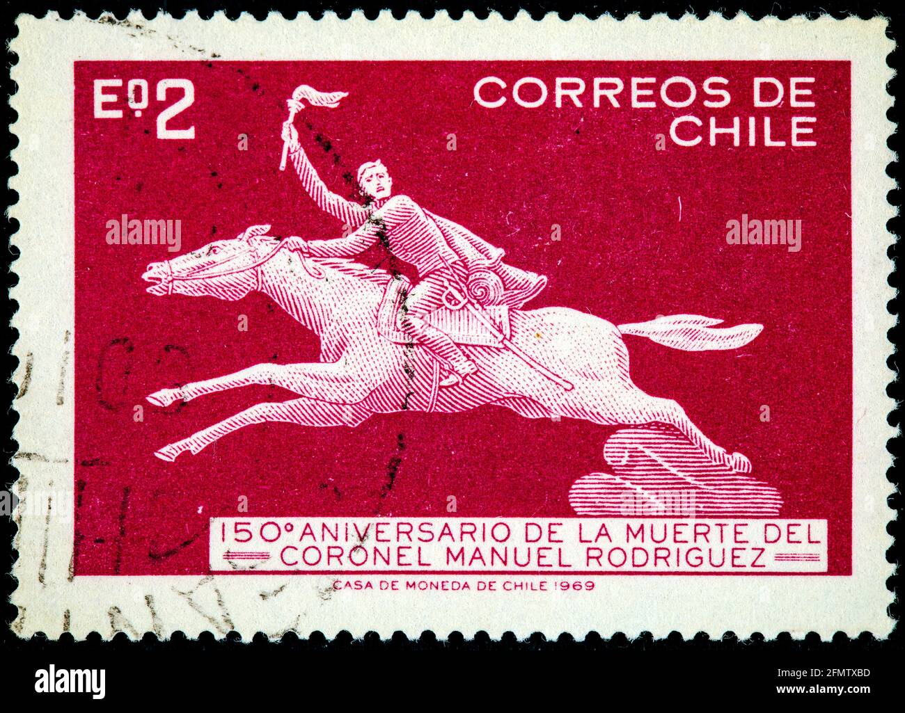 Chilean postage stamps hi-res stock photography and images - Alamy