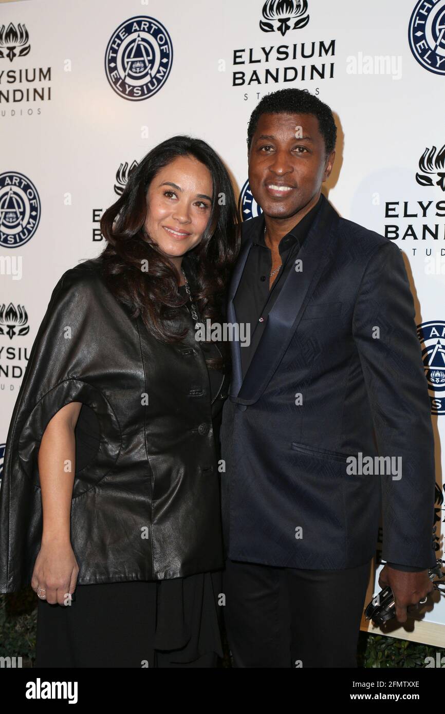LOS ANGELES - JAN 7: Nikki Edmonds, Kenny Edmonds at the Art of Elysium ...