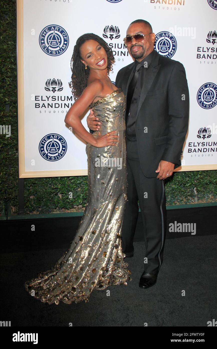 LOS ANGELES - JAN 7: Shanola Hampton, Daren Dukes at the Art of Elysium ...