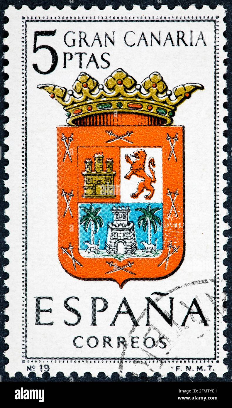 Gran canaria stamp hi-res stock photography and images - Alamy