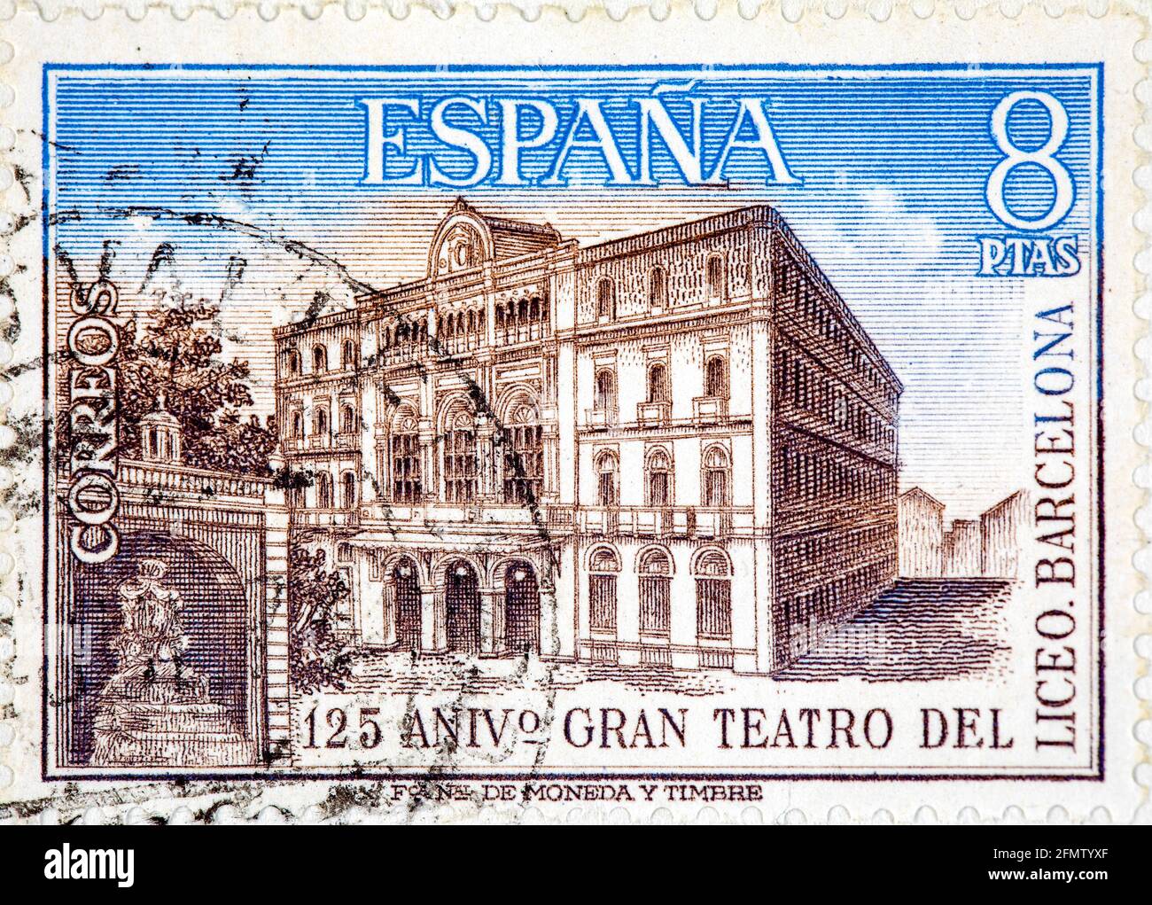 Barcelona Spain Postage Stamp