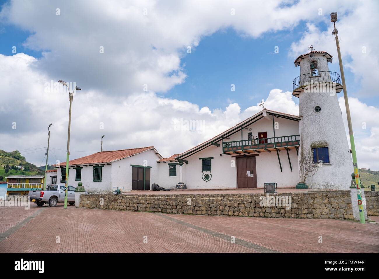 our lady of begoña church, Quiba, Ciudad Bolivar, Bogota Stock Photo ...