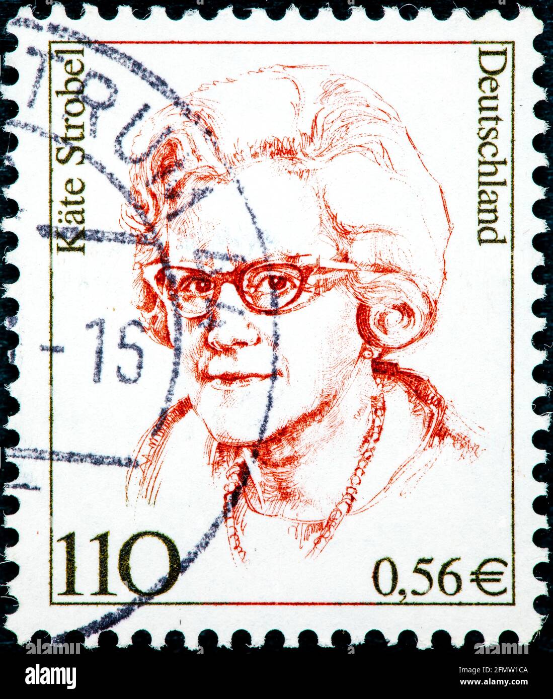 GERMANY - CIRCA 2000: stamp printed in Germany shows Kate Strobel ...