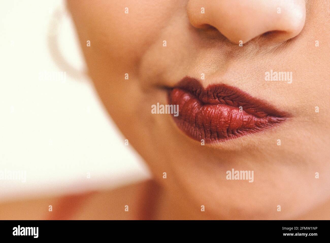 Scrunched lips hi-res stock photography and images - Alamy