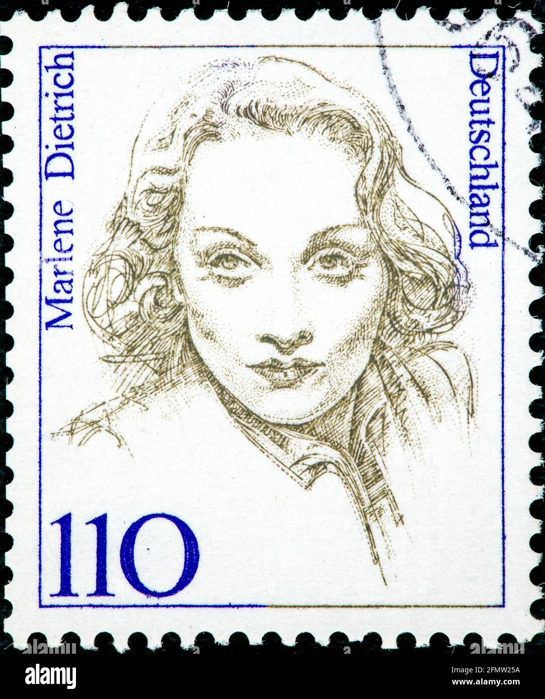 GERMANY - CIRCA 1986: a post stamp printed in GERMANY shows a portrait ...
