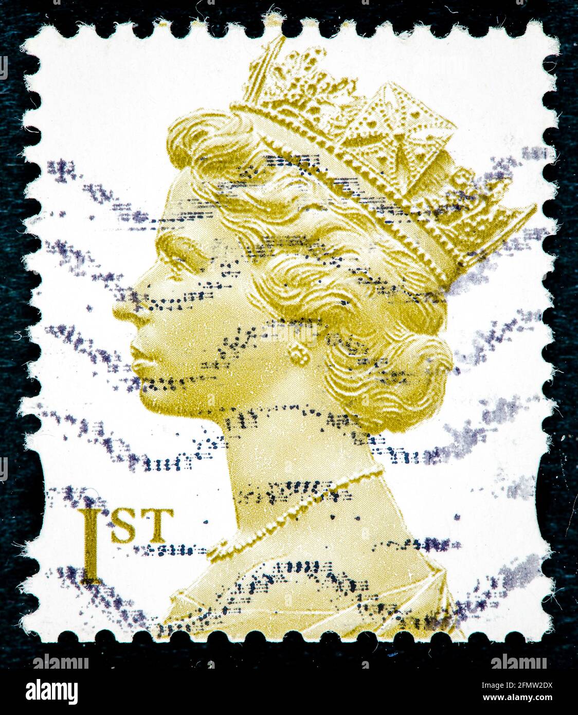 Queen elizabeth stamp profile hi-res stock photography and images - Alamy